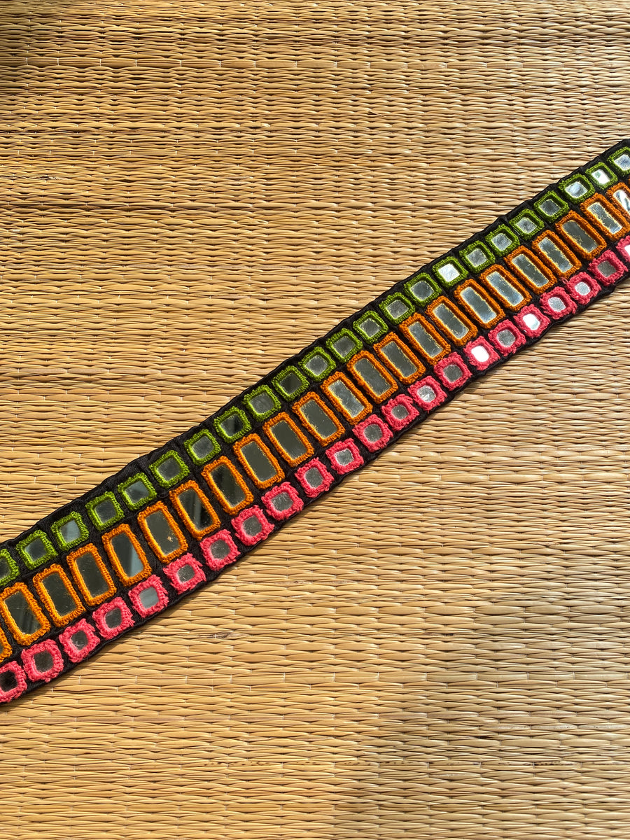 Multi 3 layer Mirror Waist Belt (Sample sale)- 1pc – Taana Bana | The ...
